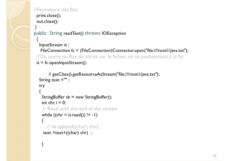 Log File Sous Netbeans Et J2me