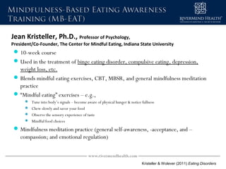 Mindfulness for Eating Disorders, Overeating and Obesity | PPT