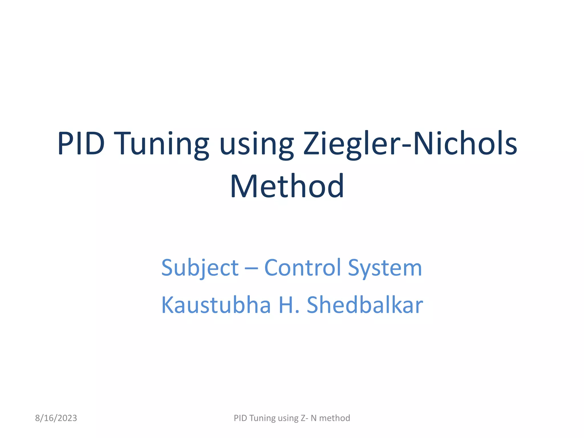 Ziegler-Nichols methods.pptx