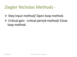Ziegler-Nichols methods.pptx
