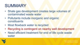 Liquid and Solid Waste Streams in Appalachian Basin Unconventional Gas ...