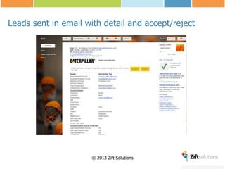 Zift lead distribution examples | PPTX