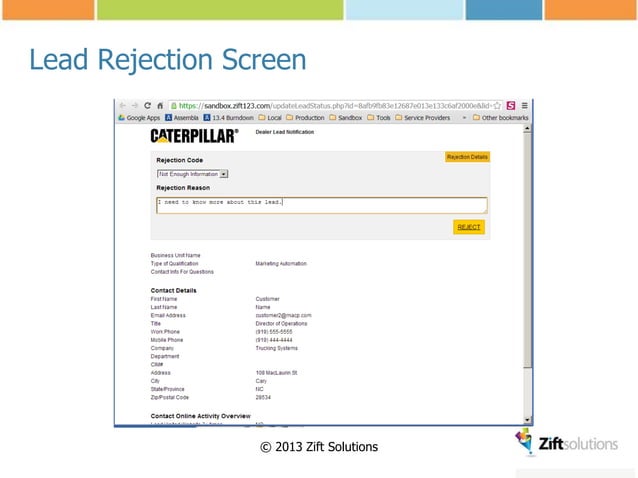 Zift lead distribution examples | PPTX