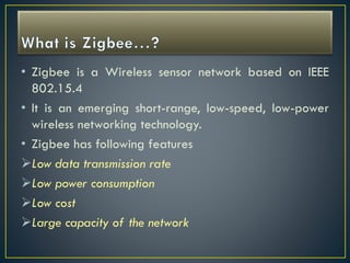 Zig bee based vehicle access control system | PPTX