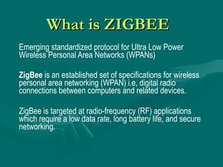 Zigbee | PPT | Internet of Things | Internet