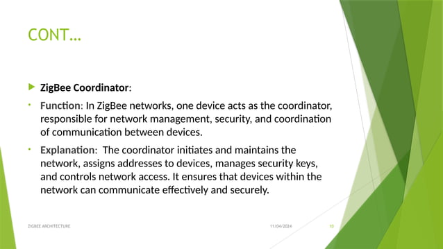 communication protocols ZIGBEE ARCHITECTURE IOT - .pptx