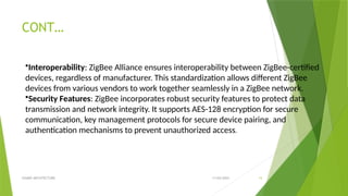 communication protocols ZIGBEE ARCHITECTURE IOT - .pptx