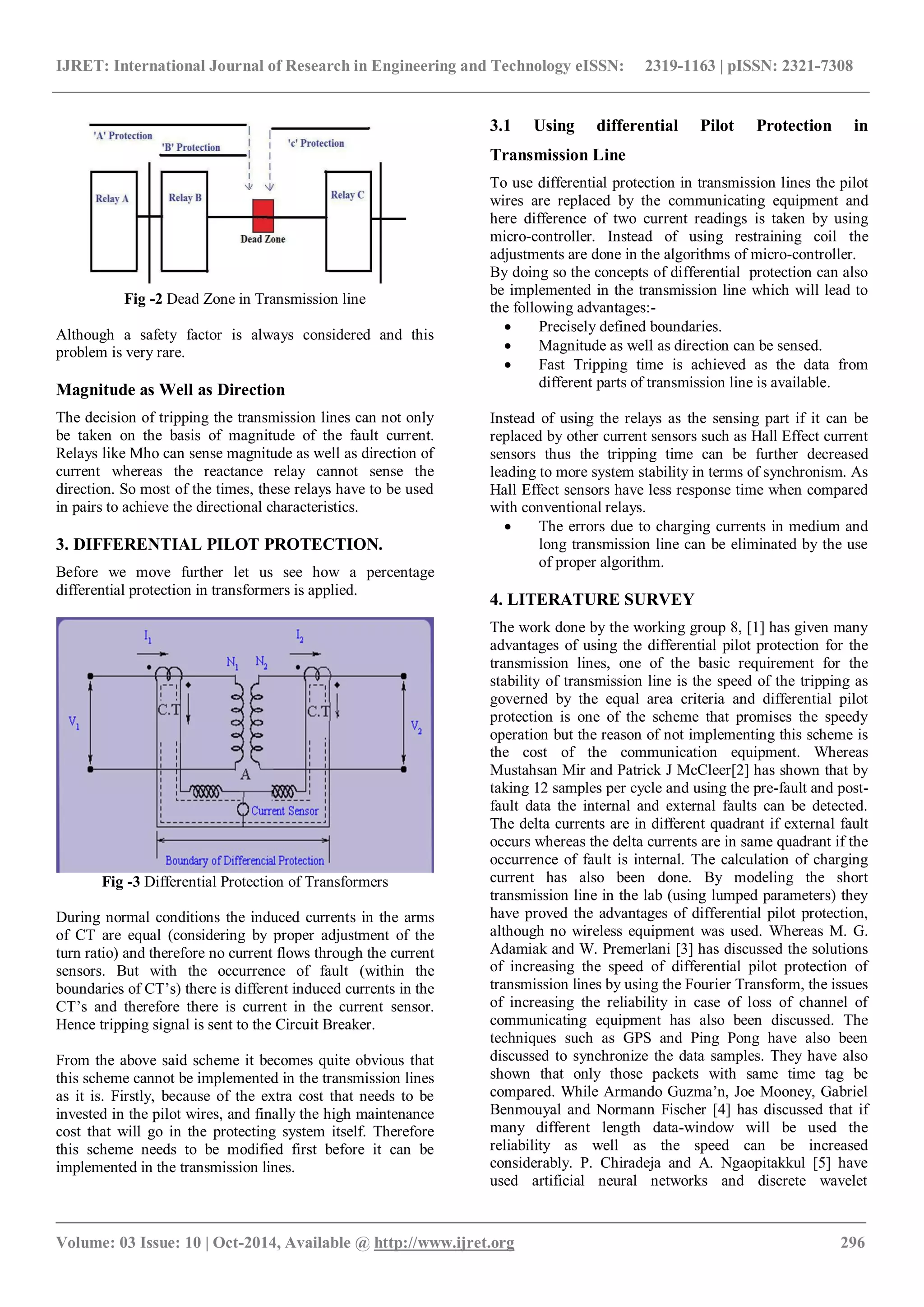 Zigbee based differential pilot protection of transmission line | PDF