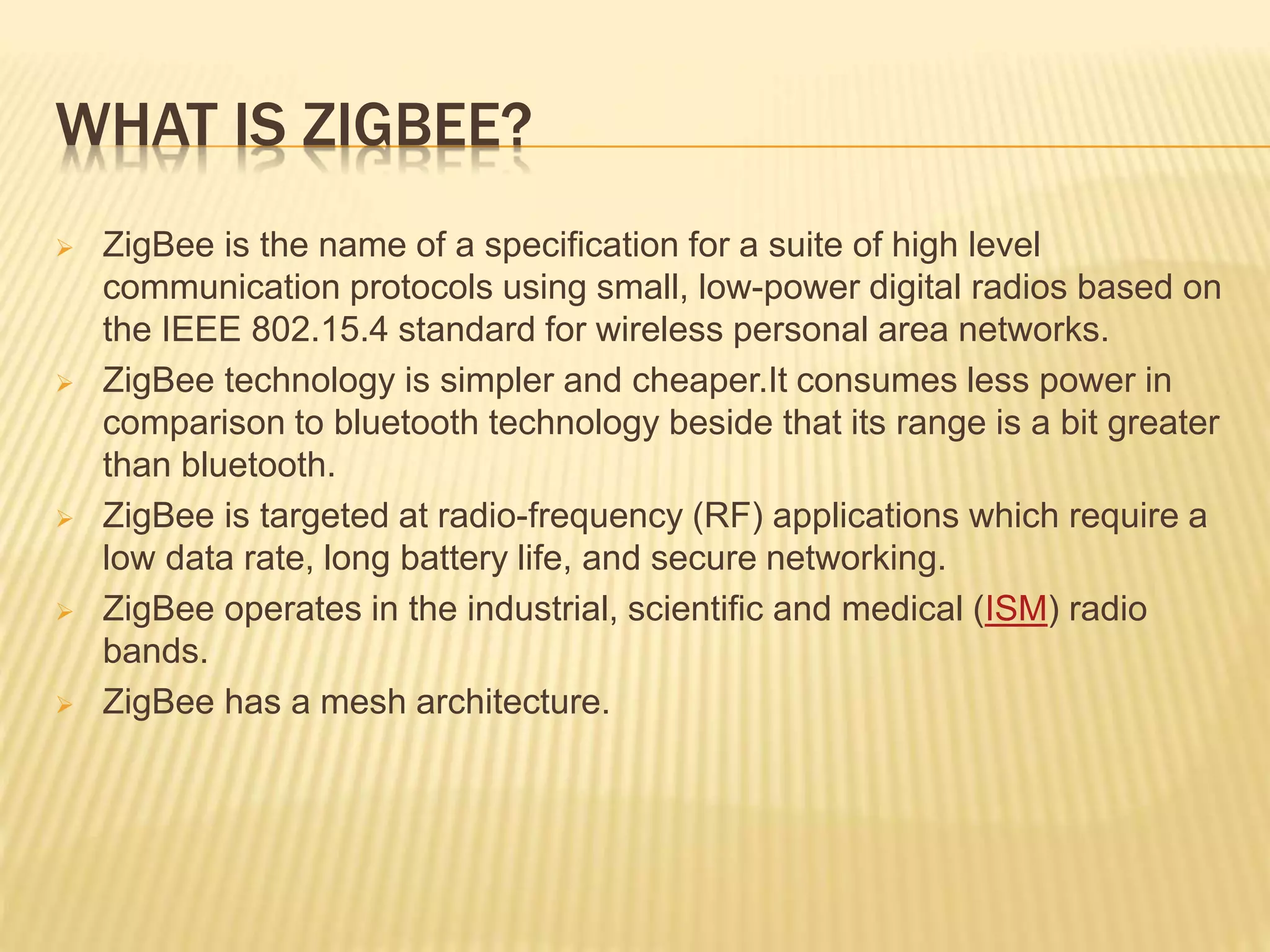 Zigbee Based Greenhouse Monitoring Ppt