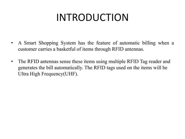 Zigbee based trolley cart access system using rfid | PPTX