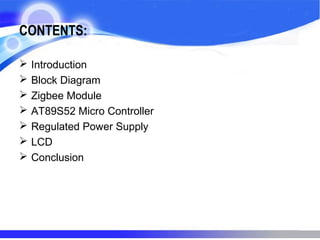 Zigbee based two way wireless chatting system | PPT