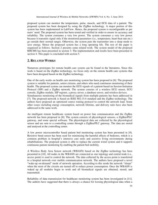 Zigbee based wearable remote healthcare monitoring system for elderly patients | PDF