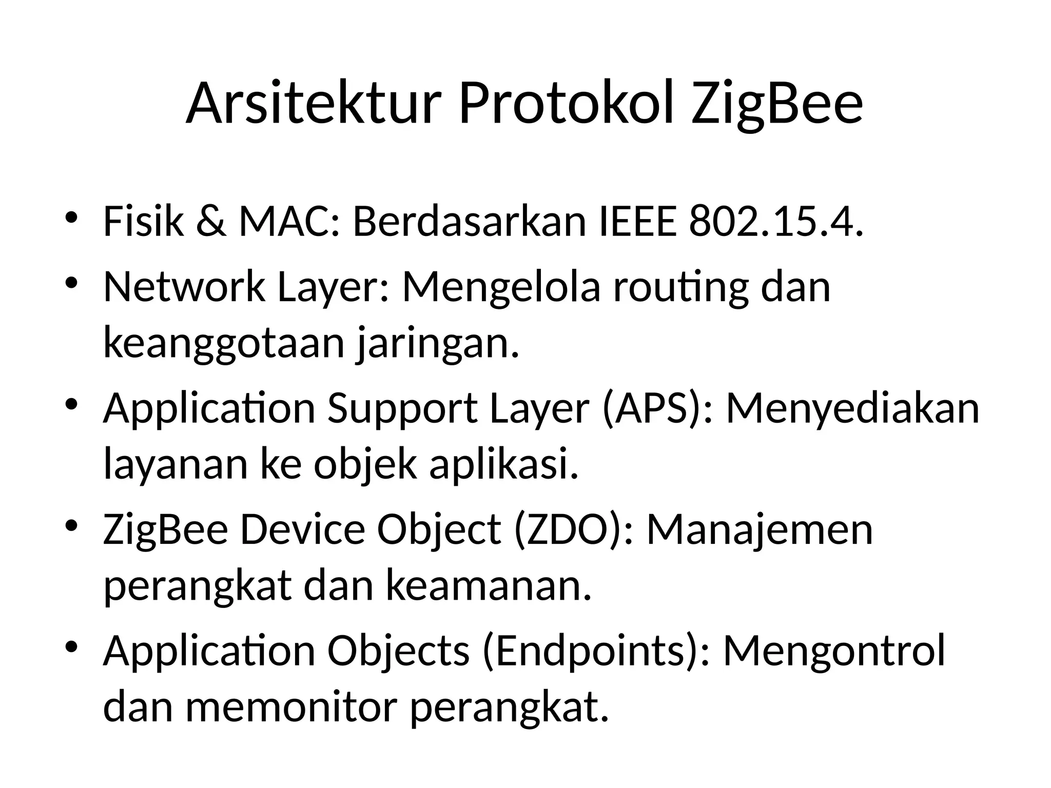ZigBee_Presentation sensor and cotrol network | PPTX
