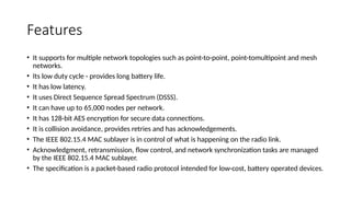 Zigbee Wireless Protocol in wireless sensor networks and IoT | PPT