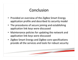 ZigBee Smart Energy Security Securing The HAN Network | PDF | Home ...