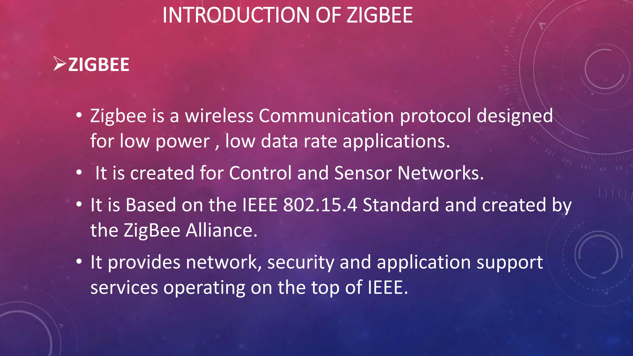 Zigbee technology for cs students and engineering | PPTX