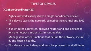 Zigbee technology for cs students and engineering | PPTX
