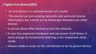 Zigbee technology for cs students and engineering | PPTX