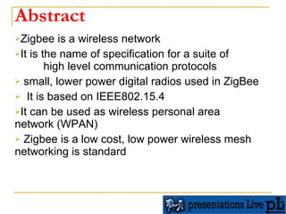 Zigbee technology2 | PPT | Internet of Things | Internet