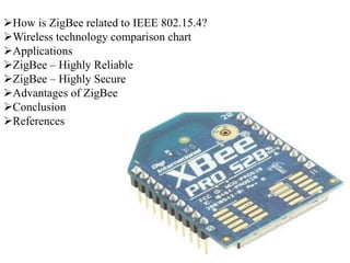 Zigbee technology [autosaved] | PPTX