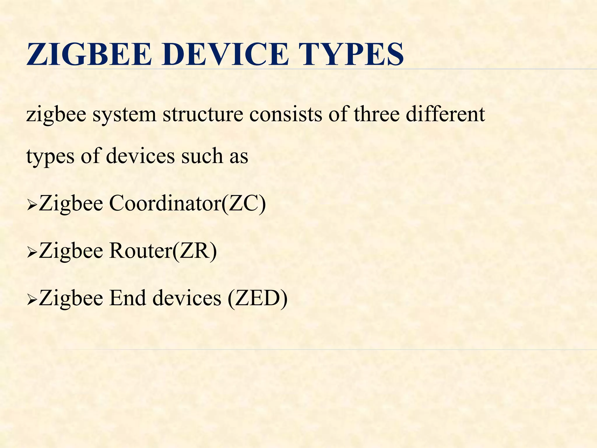 Zigbee technology ppt | PPTX