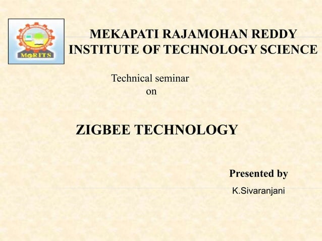 Zigbee technology ppt | PPTX | Technology & Computing