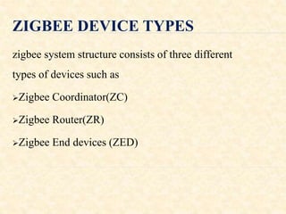 Zigbee technology ppt | PPTX