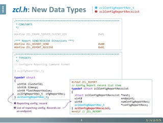 Implementation of the ZigBee ZCL Reporting Configuration Features | PPT