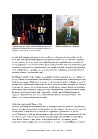 "Zigeunerliedje om de Oude Wereldzee", 15 mei 2015 | PDF