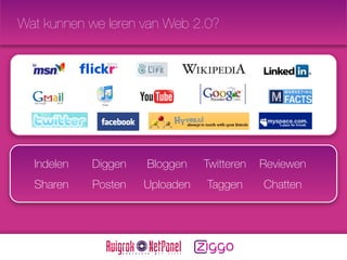 Web 2.0 en Research 2.0 - MIE 2008 - Ruigrok | NetPanel & Ziggo | PPT