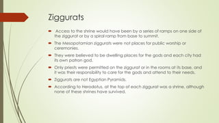 Mesopotamian Gods and Ziggurats | PPTX