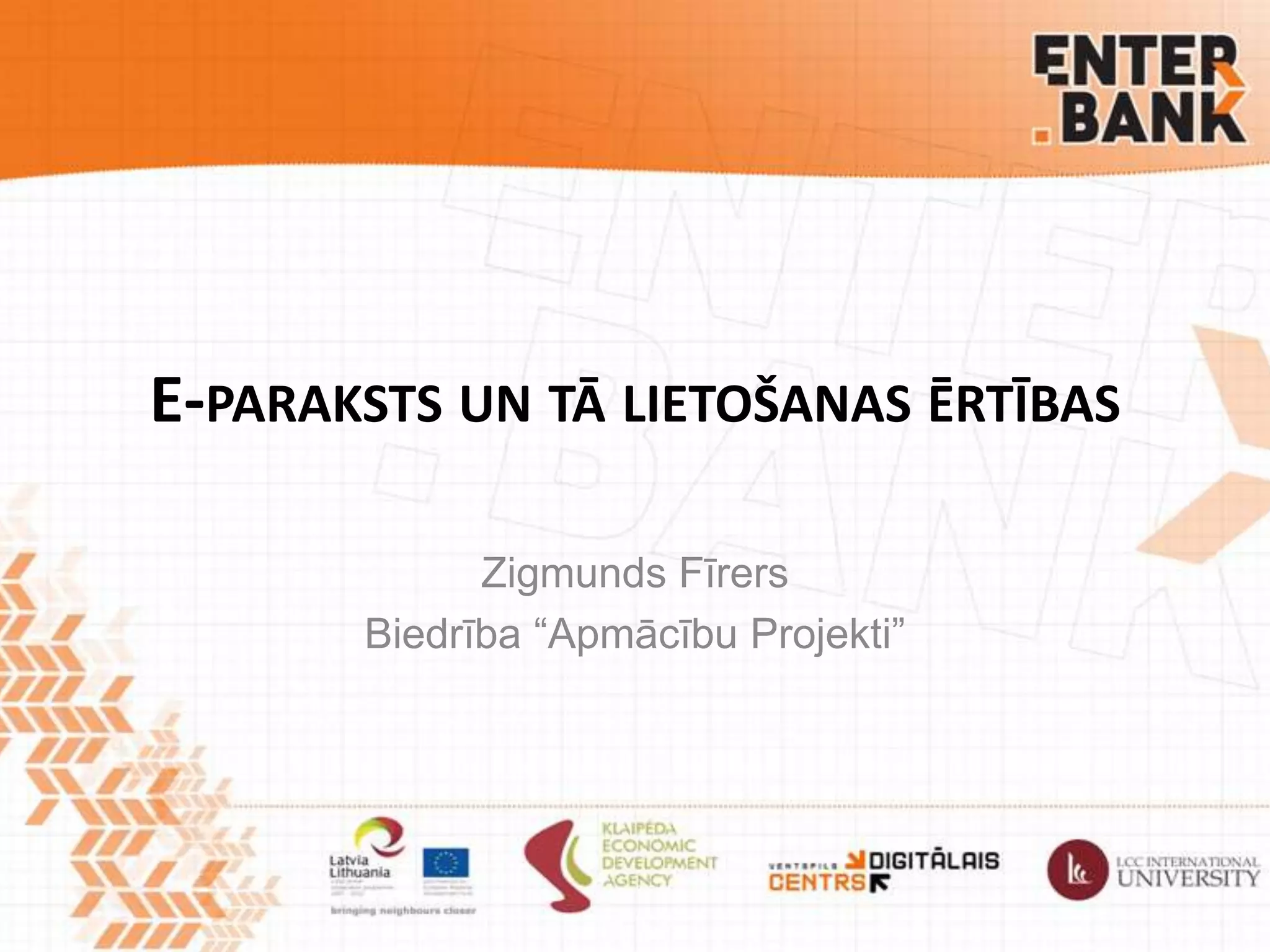 Elektroniskais paraksts | PPTX