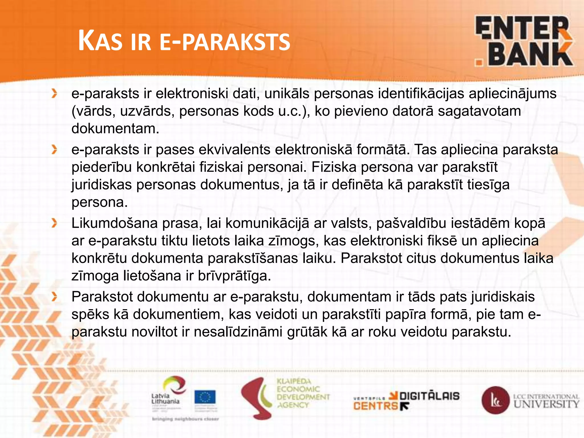 Elektroniskais paraksts | PPTX