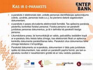 Elektroniskais paraksts | PPT
