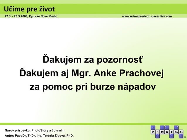 Zigova - photo story a co s nim | PPT