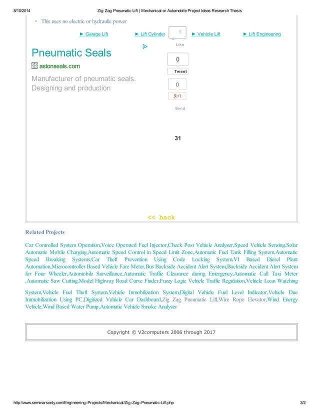 mechanical or automobile project ideas research thesis | PDF