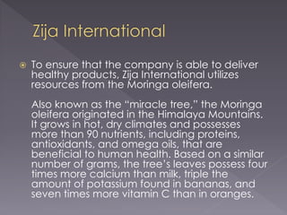 Zija International Leverages the Benefits of Moringa Oleifera | PPTX ...