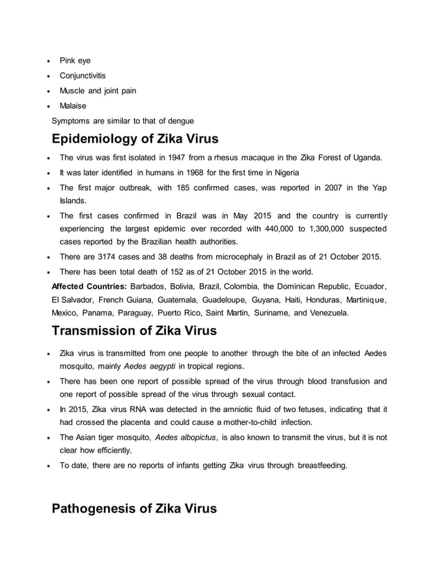 Zika virus | PDF