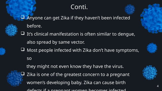 Zika virus: Basic information and it's management | PPT