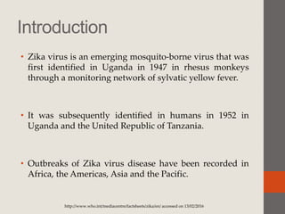 Zika virus disease | PPTX