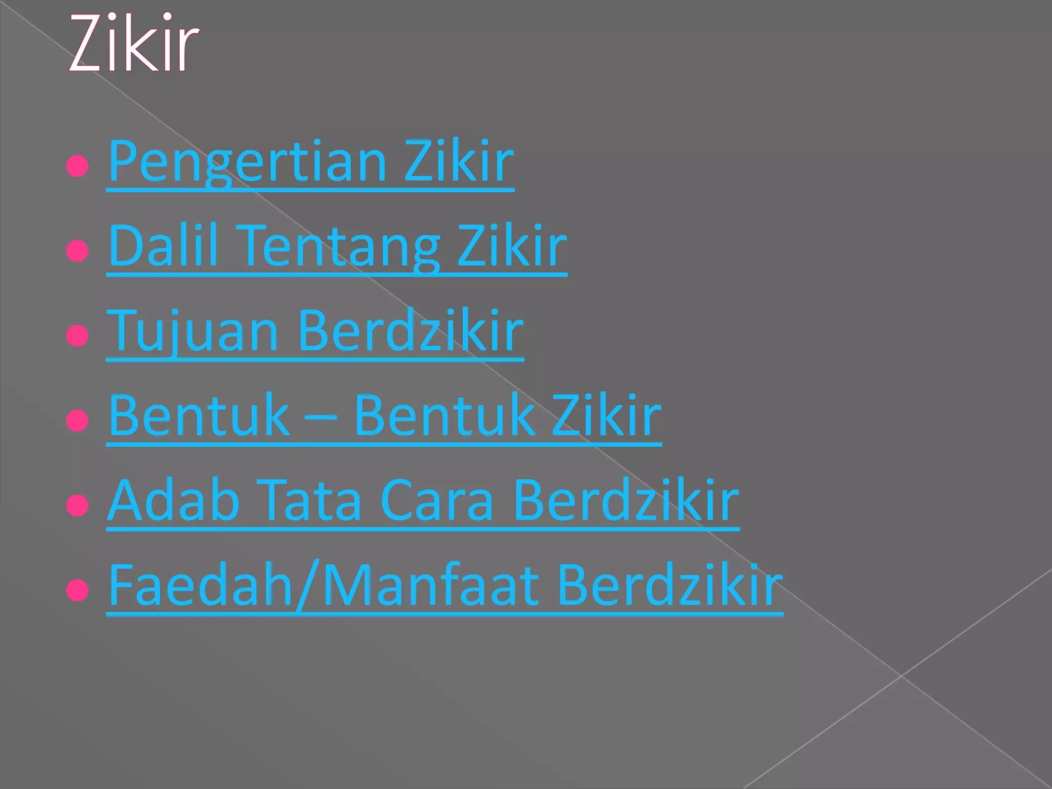 Zikir dan doa | PPTX