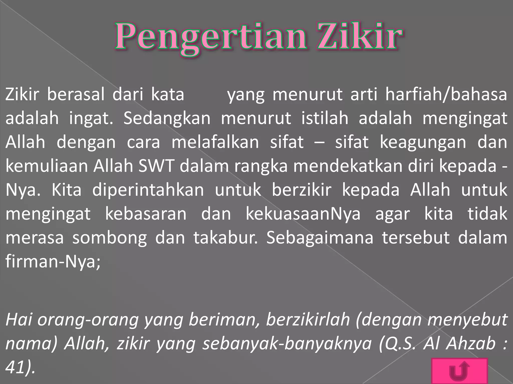 Zikir dan doa | PPTX