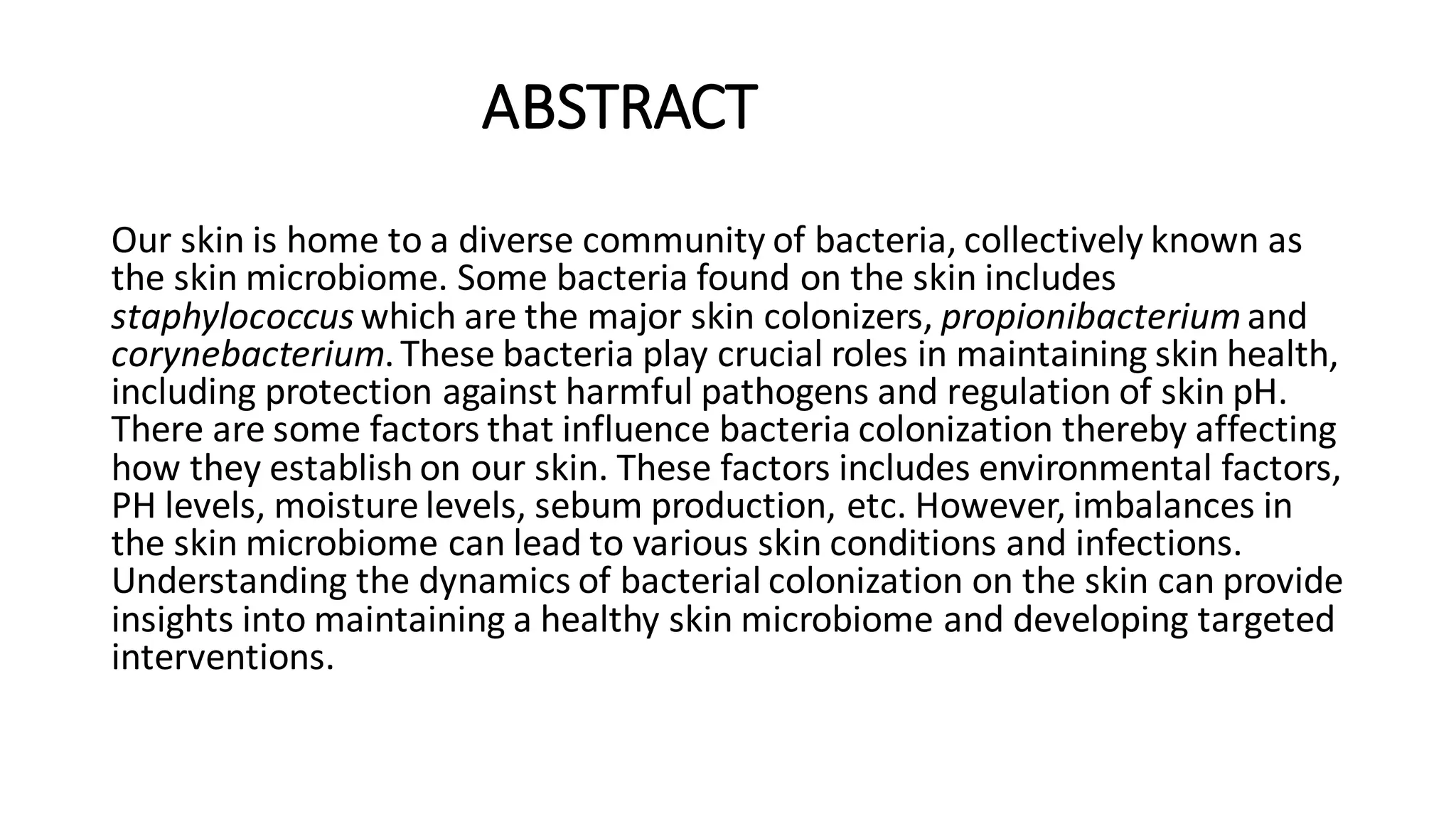 Bacteria colonization on human skinghhhhhhhhhhhhhhhhhhhhhh | PDF