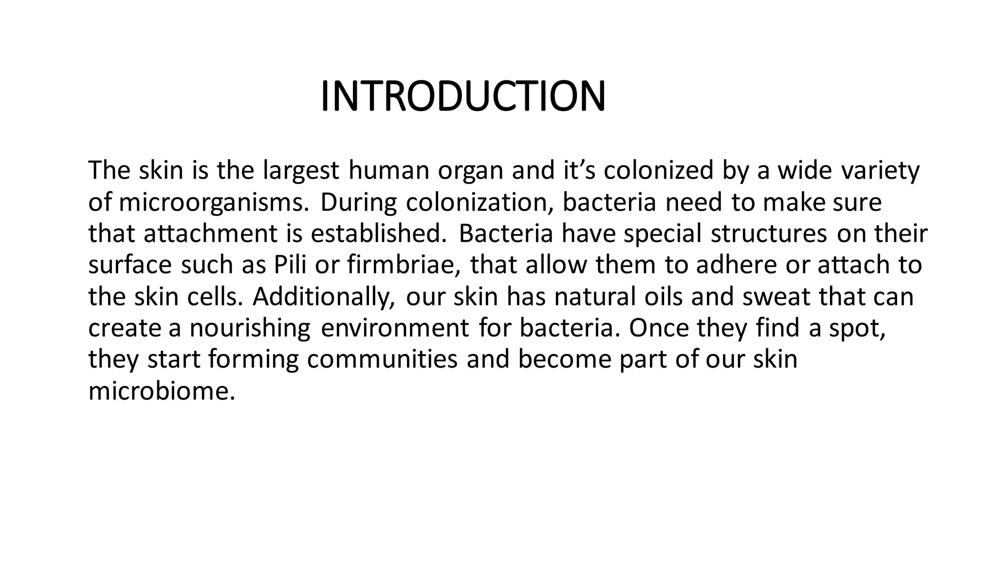 Bacteria colonization on human skinghhhhhhhhhhhhhhhhhhhhhh | PDF