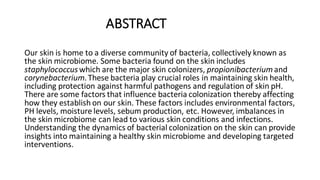 Bacteria colonization on human skinghhhhhhhhhhhhhhhhhhhhhh | PDF