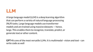 Zilliz - Overview of Generative models in ML | PPT