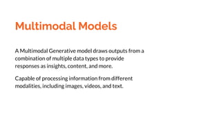 Zilliz - Overview of Generative models in ML | PPT