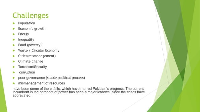 Global challenges-A case study Pakistan | PPT