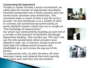 Stanford Prison Study | PPTX