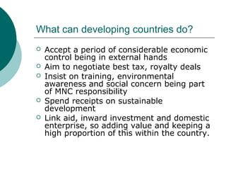 multinationals and globalisation | PPT